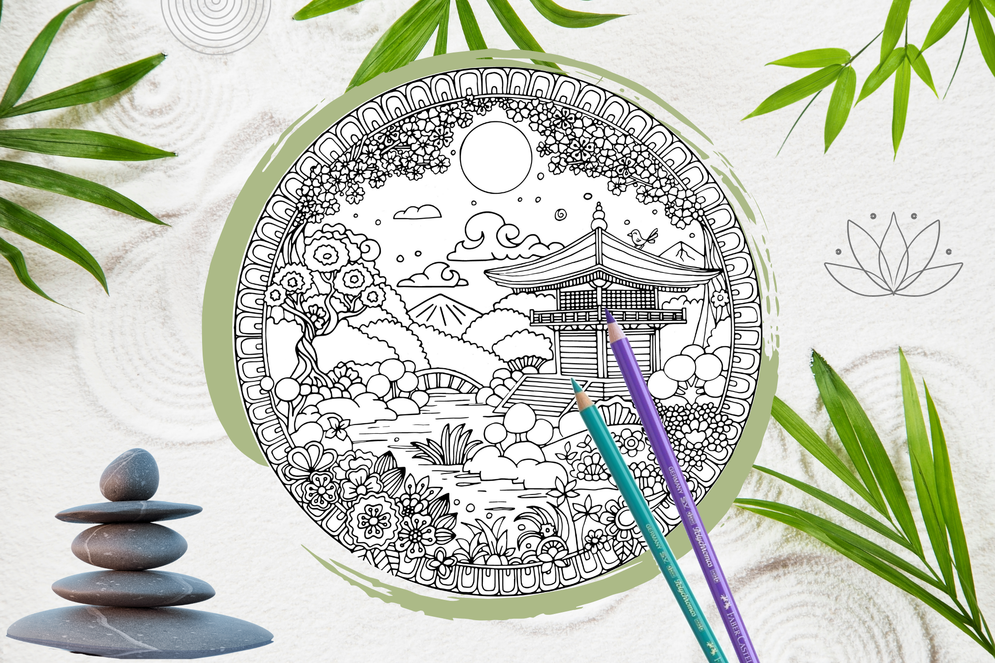 Mandala da colorare - Il Mandala Zen - Evolutionmandala